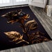 Rose Rug ,black Rose, Black Rose Rug, Black Floral Rug,black Rose Rug ...