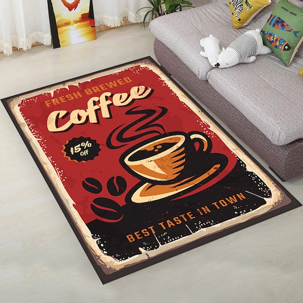 Coffee Themed Area Rugs - Etsy