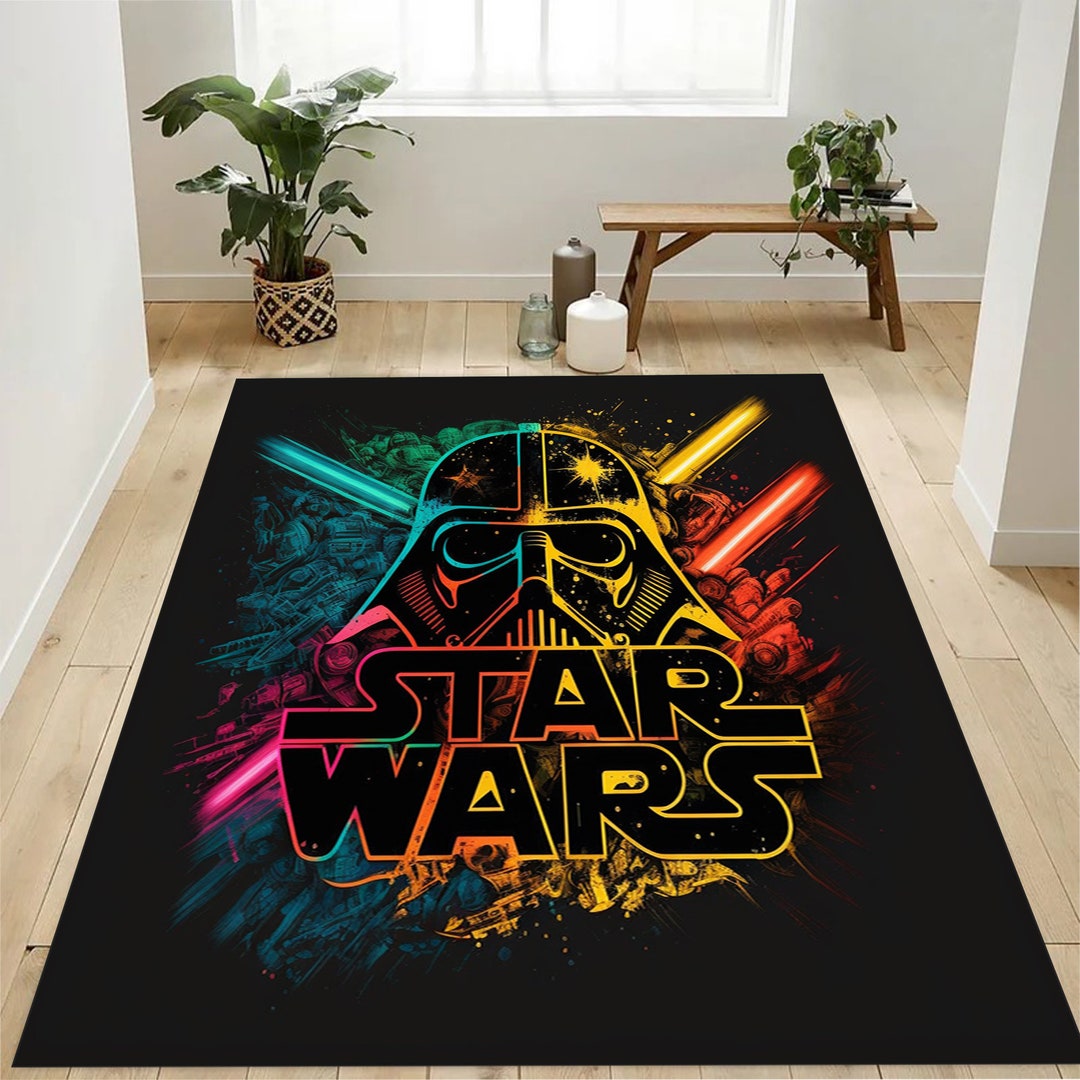 Starwars Rug,neon Starwars,stormtrooper Rug,starwars Ship Rug,starwars ...