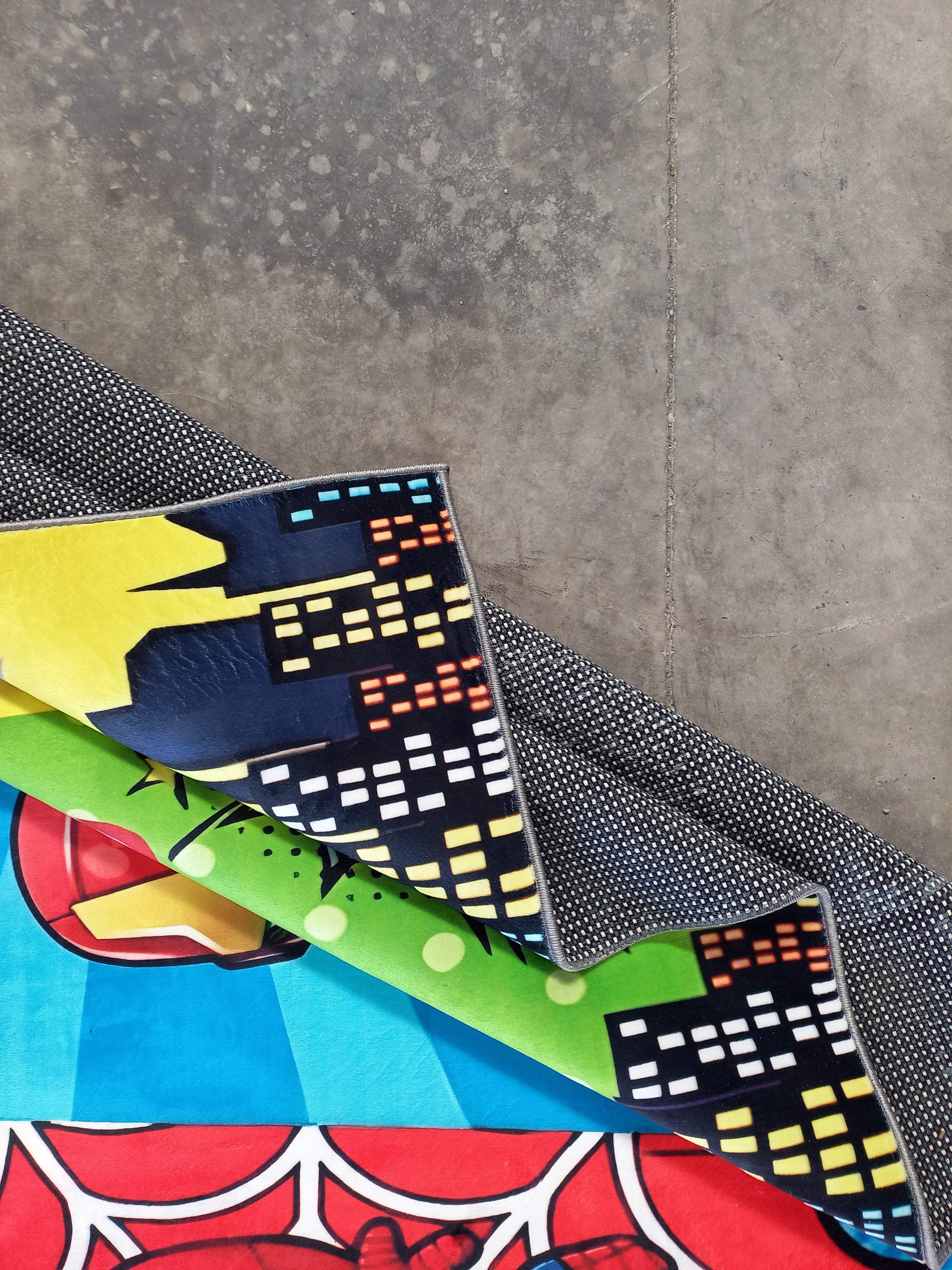 Superhero, Superhero Rug, Hulk Pattern Rug, Spiderman Rug, Kids Room ...