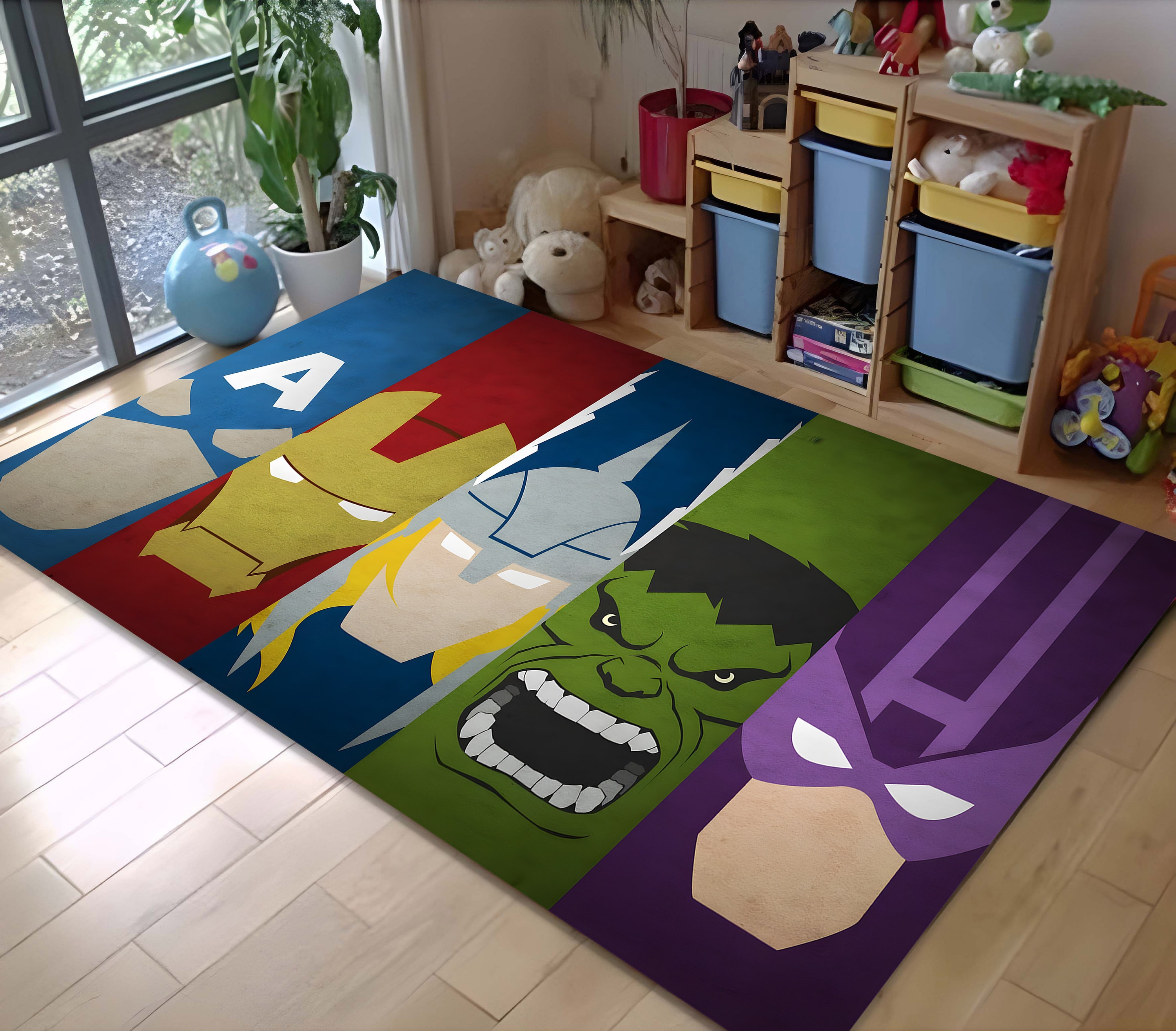 Superhero Superhero Rug Hulk Pattern Rug Spiderman Rug - Etsy