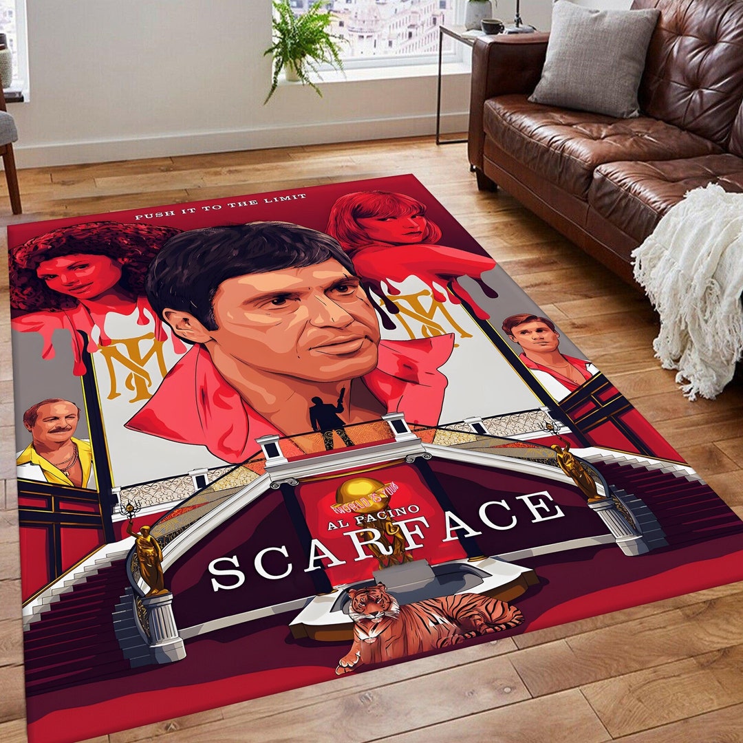 Scarface Rug, Tony Montana Rug,scarface Movie, Scarface Carpet ...