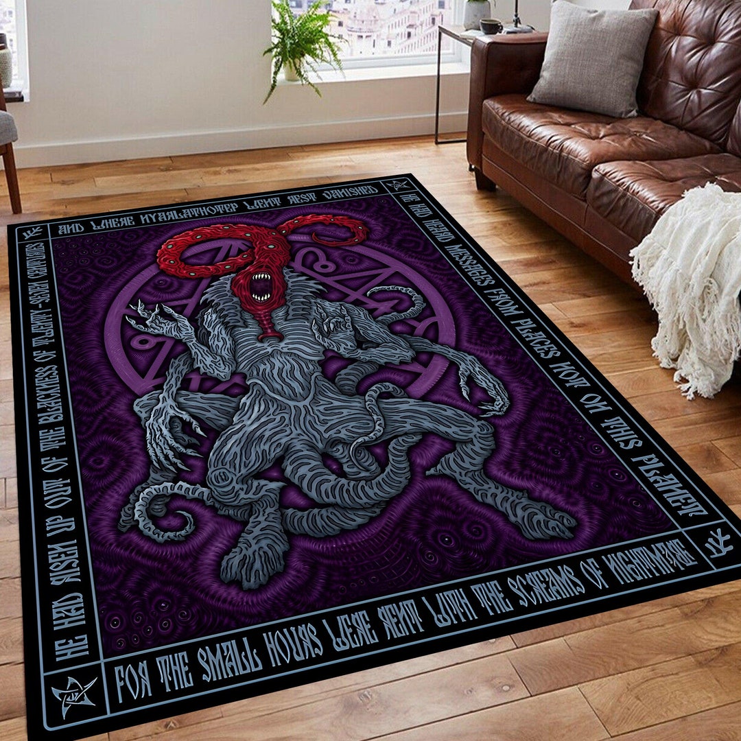 Lovecraft Rug, Dark Fantasy Art Rug, Horror Rug, Lovecraft Decor ...