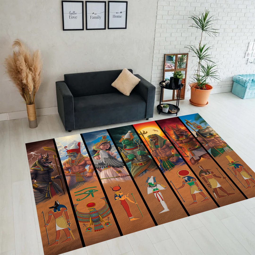 Ancient Egyptian Rug, Ancient Egyptian Mythology, Egypt Rug, Egyptian ...