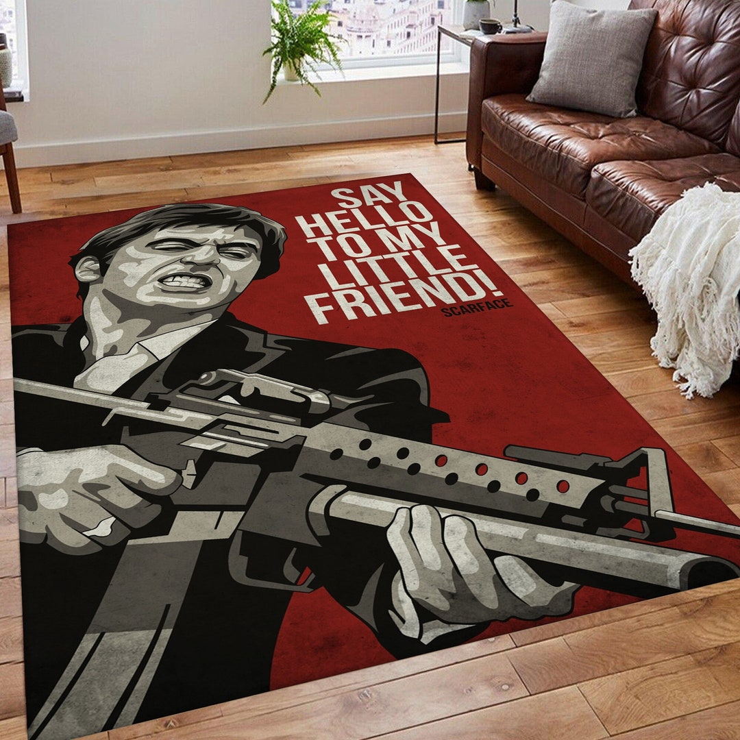 Scarface Rug, Tony Montana Rug,scarface Movie, Scarface Carpet ...