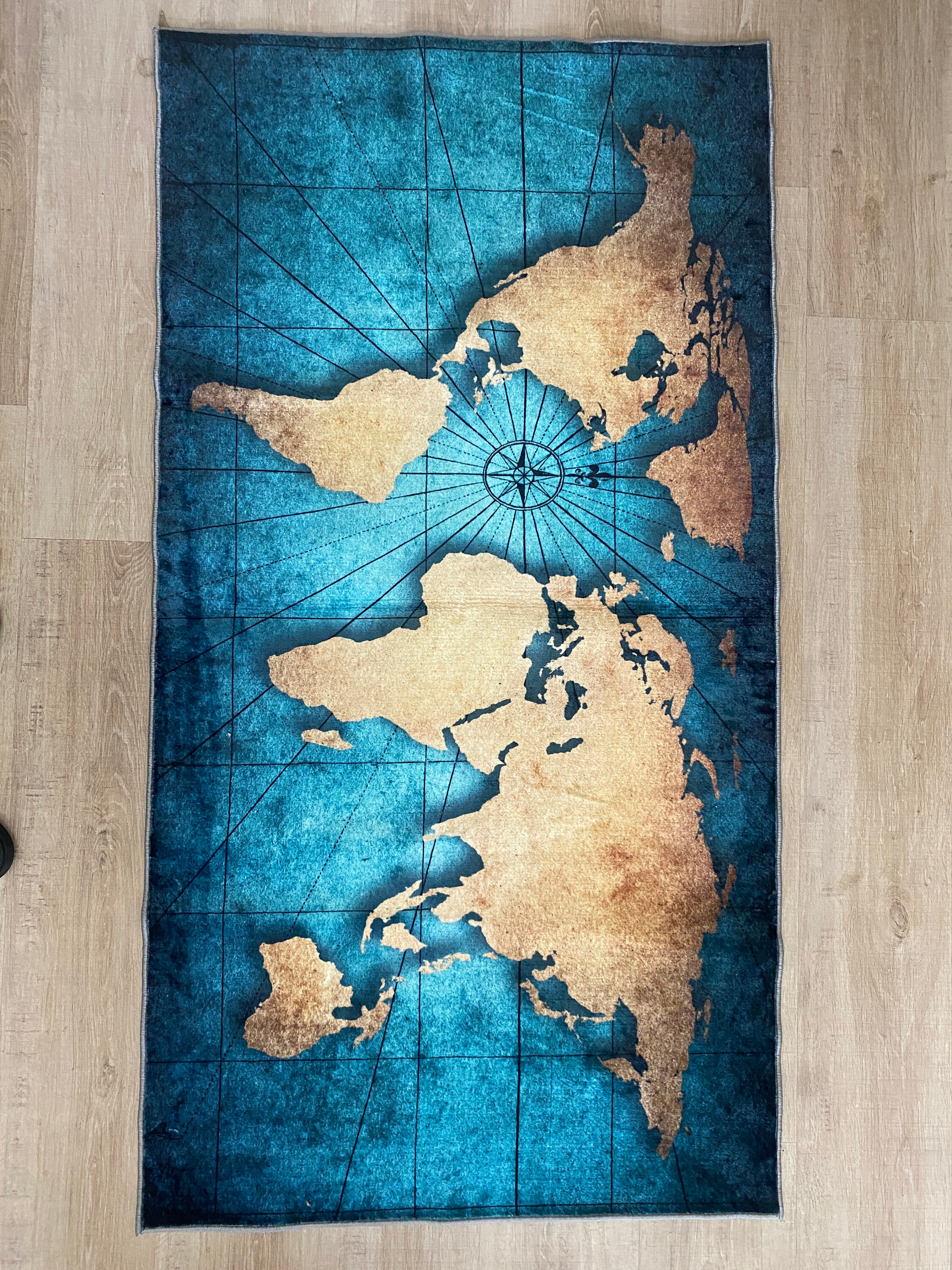 World Map, World Map Pattern Rug, Map Rug, Gift for Her, Custom Rug ...