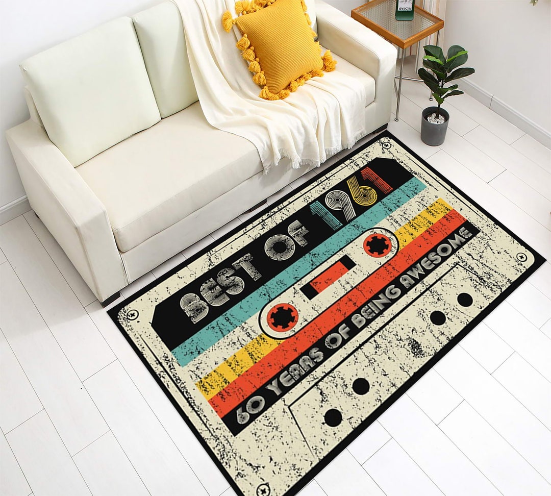 Casette Pattern Rug, Retro Casette Rug,90s Rug, Tape Rug, Music Rug ...
