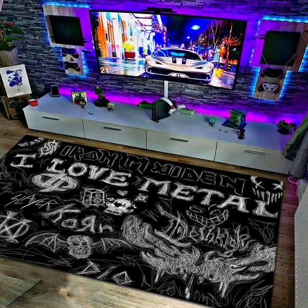 Heavy Metal Rug - Etsy