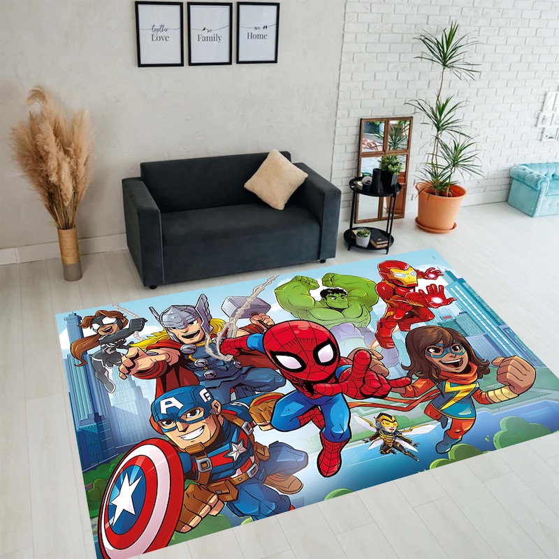 Avengers Rug - Etsy