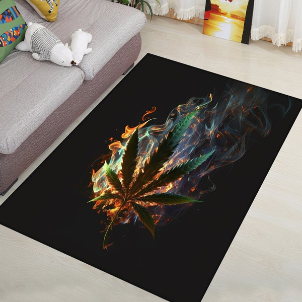 Cannabis Rug - Etsy