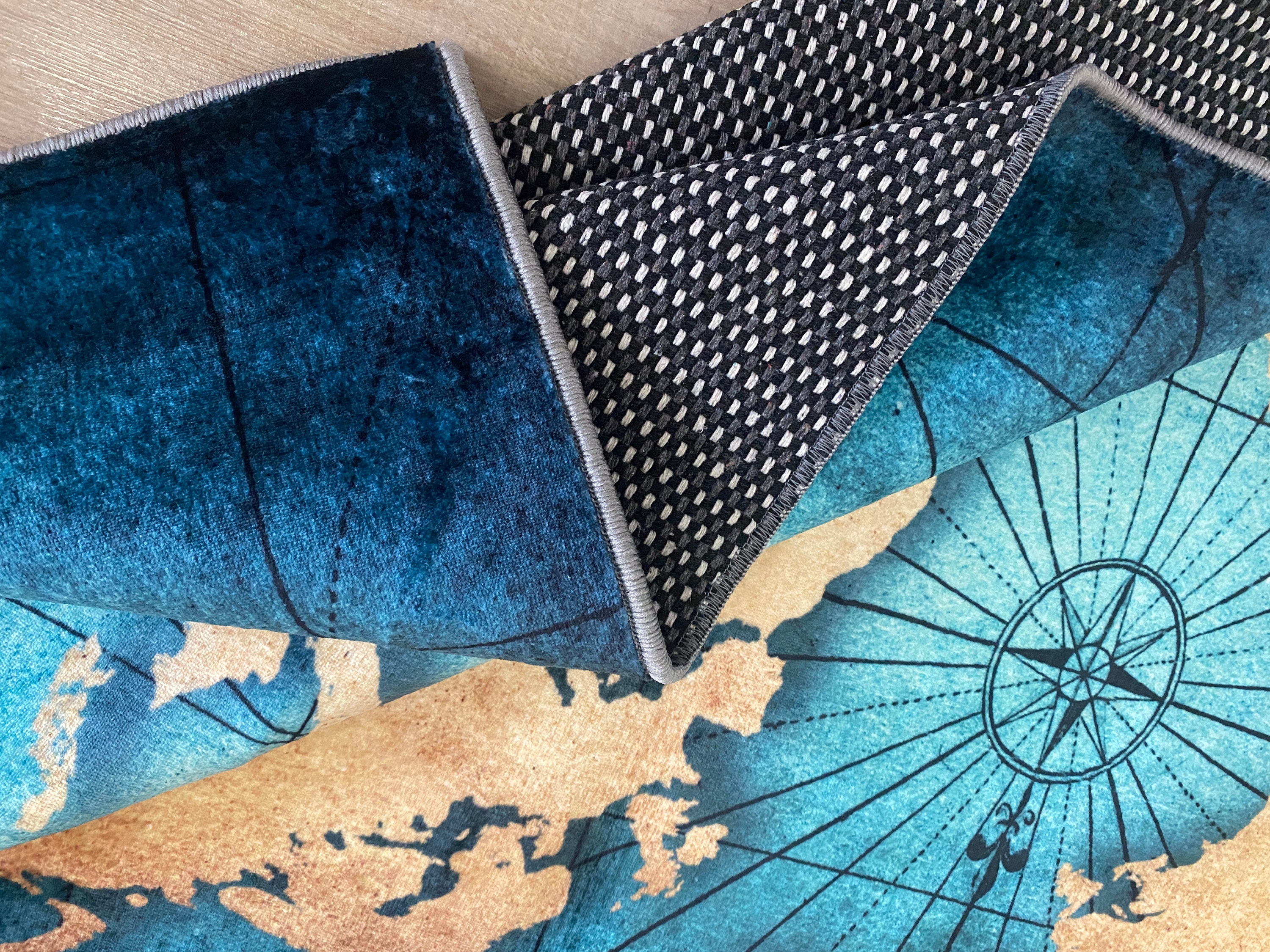 World Map, World Map Pattern Rug, Map Rug, Gift for Her, Custom Rug ...