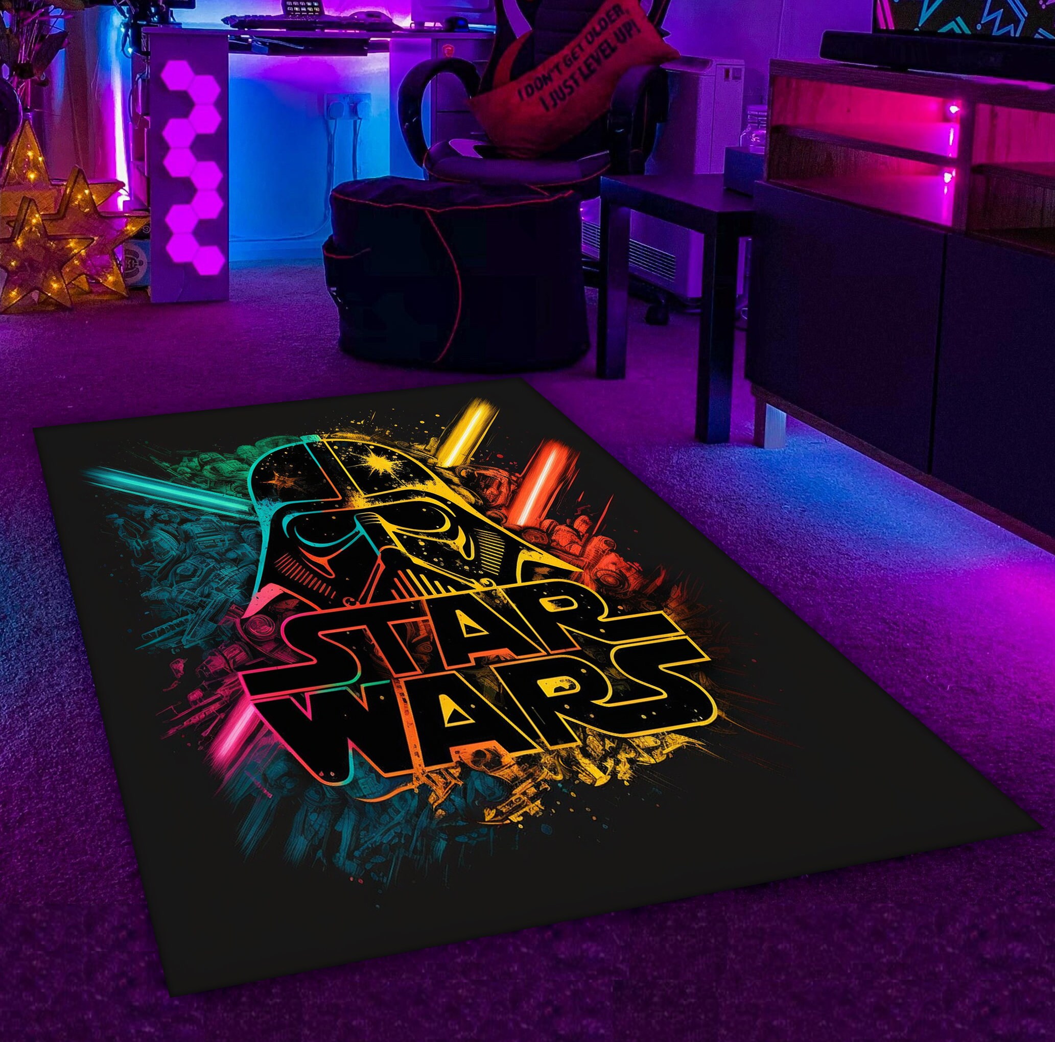 Starwars Rugneon Starwarsstormtrooper Rugstarwars Ship - Etsy