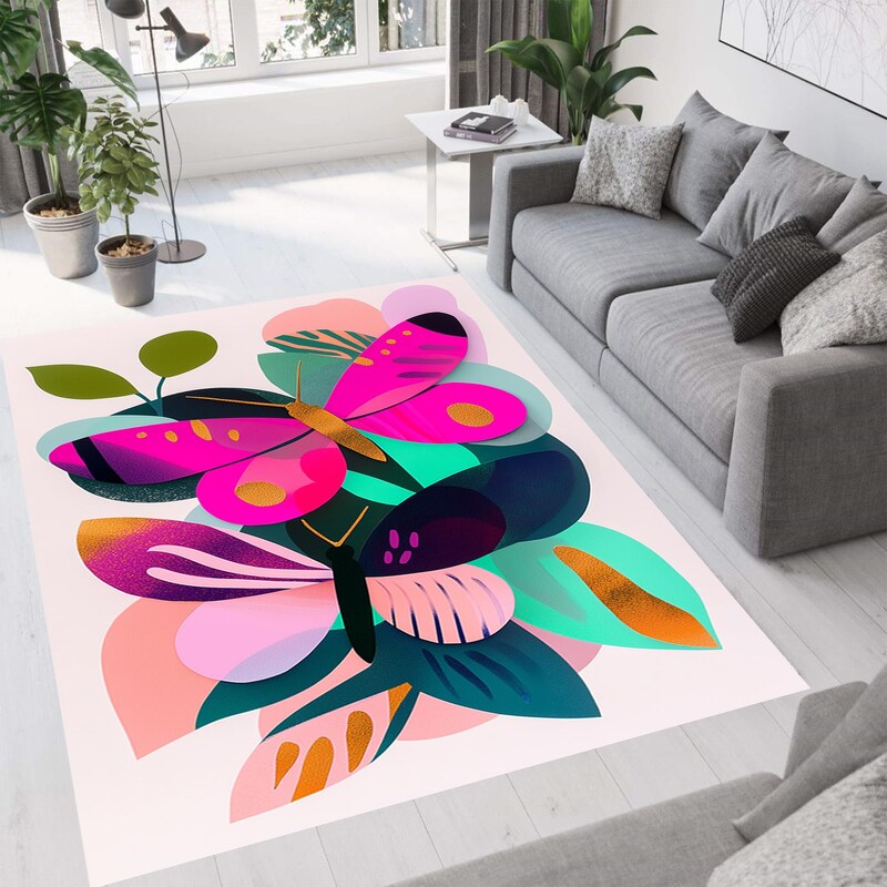 Butterfly Rug - Etsy