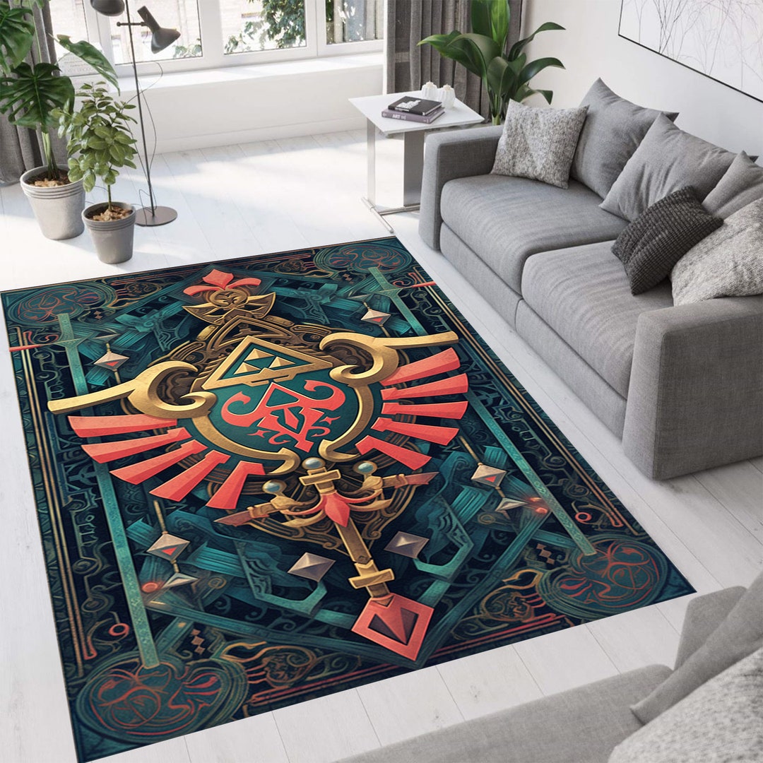 Zelda, Legend of Zelda Rug, Zelda Legend Rug,zelda Rug, Legend of Zelda ...