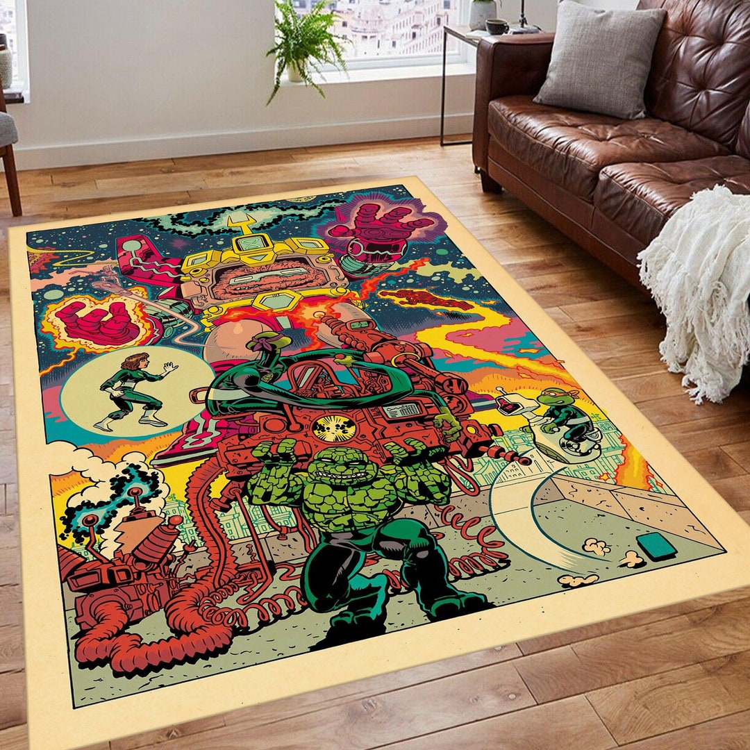 Retro Rug, Poster Rug, Cartoon Character, Animal Rug, Movie Character ...