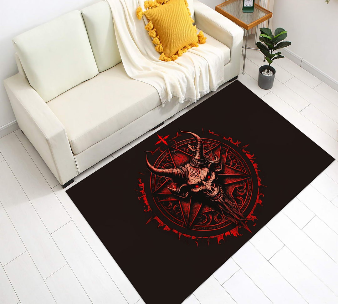 Pentagram Rug, the Star Rug, Satan Rug,devil Rug,satanic Carpet Magic ...