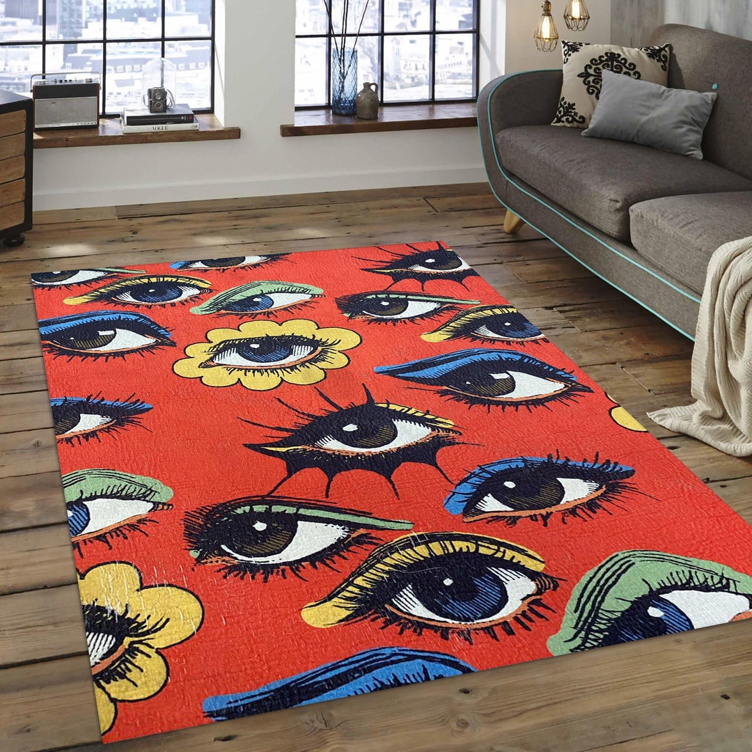 Colorful Eye Rug Eye Abstract Rug Eye Rug Custom Rug - Etsy