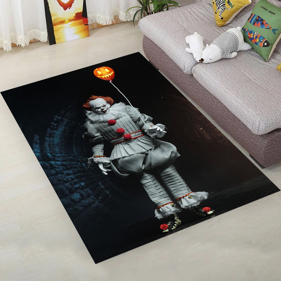 Clown Rug Horror Rug Movie Character Horror Character Fear - Etsy