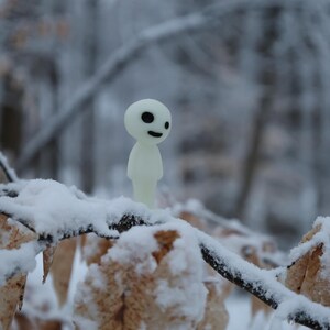 Mini Kodama With Painted Eyes - Etsy