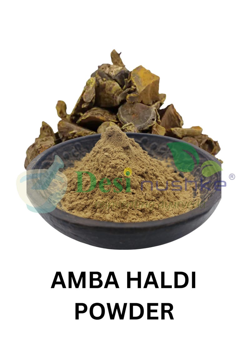 Desi Nushke Amba Haldi Powder |8.81 Oz| Wild Turmeric | 250 GM | Aama ...