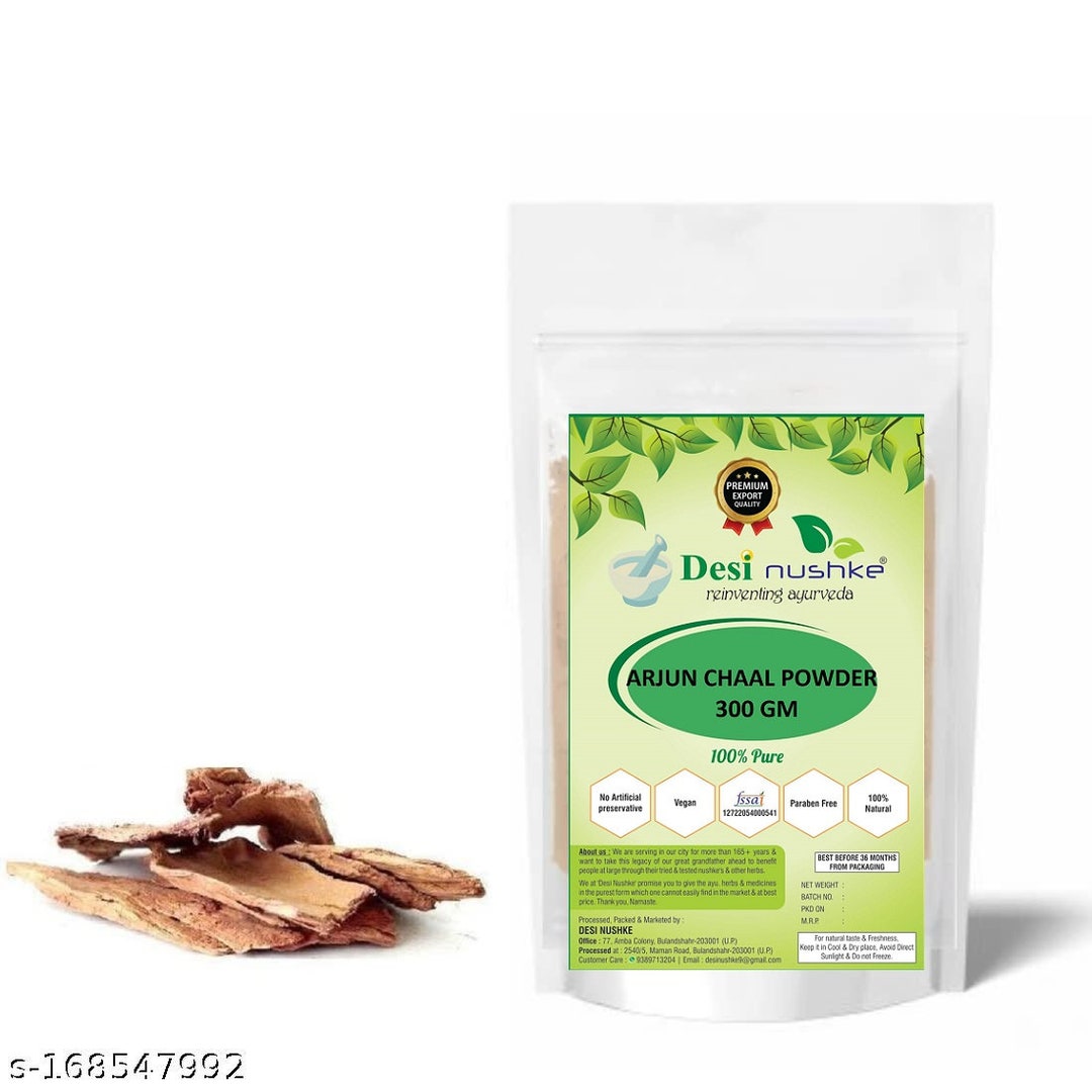 Desi Nushke Arjun Ki Chal Powder | 10.58 Oz| Arjuna Tree Bark Powder ...
