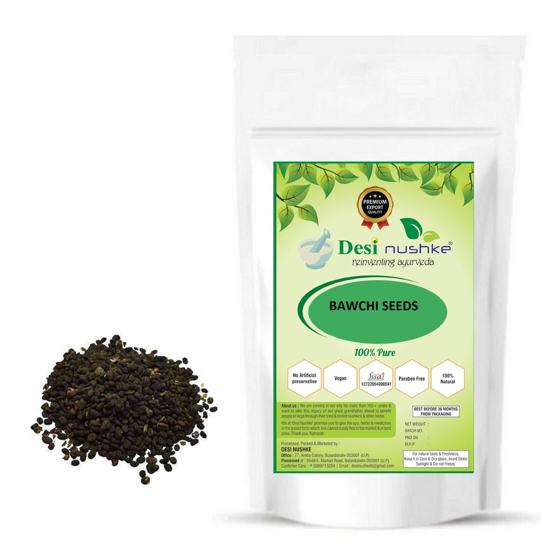 Desi Nushke Babchi Seeds / Bakuchi / Psoralea Corylifolia Seeds ...