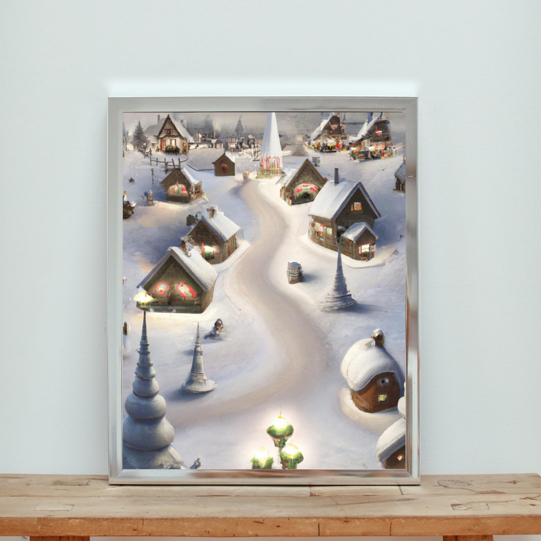 Winter Village Magical Christmas Village Winter Village Digital ...