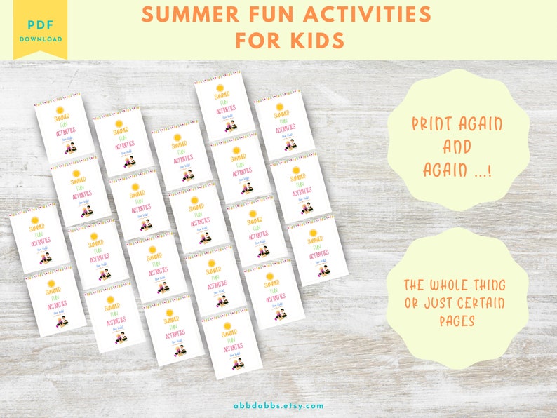 Printable Summer Activities for Kids | A4 | US Letter | Colouring ...