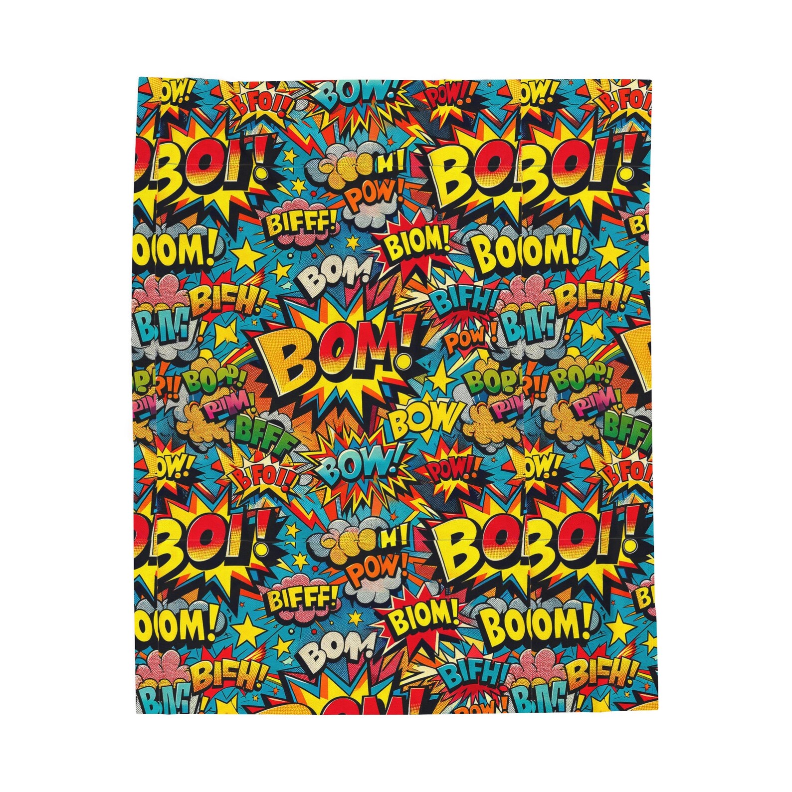Retro Hero Chic: 70s Superhero-inspired Velveteen Blanket - Etsy