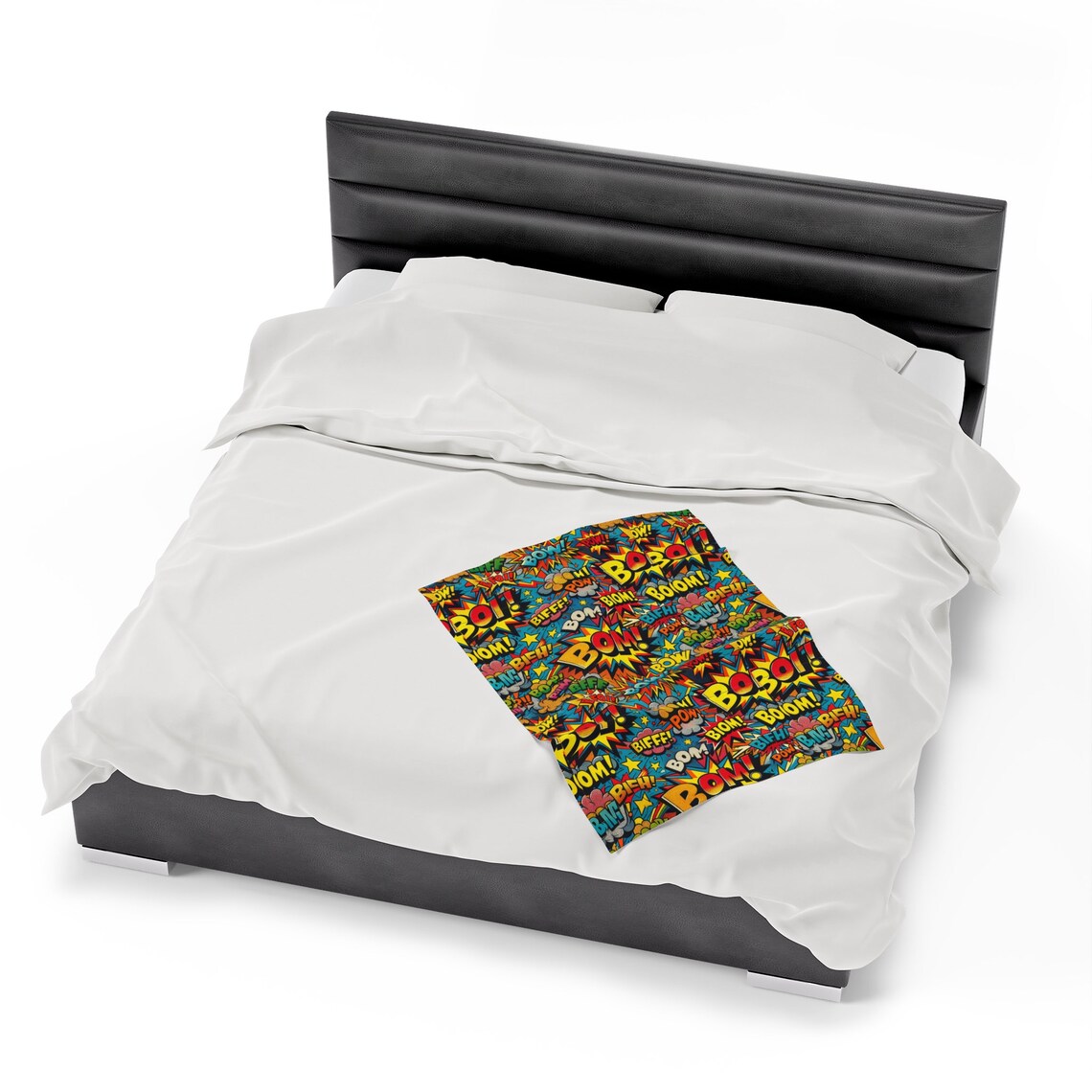 Retro Hero Chic: 70s Superhero-inspired Velveteen Blanket - Etsy
