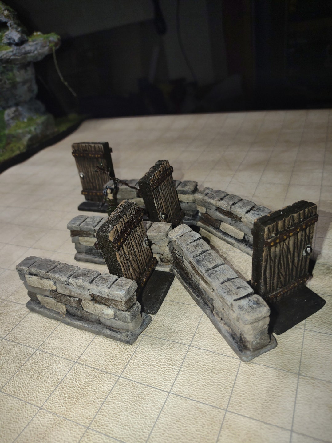 Dungeon Door, Fantasy Terrain, Wooden Portcullis - Etsy