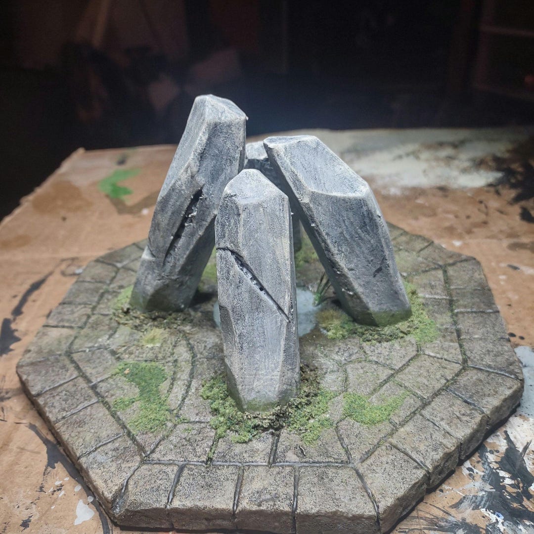 Sacred Stones, Mysterious Pool, Fantasy Roleplay Diorama - Etsy