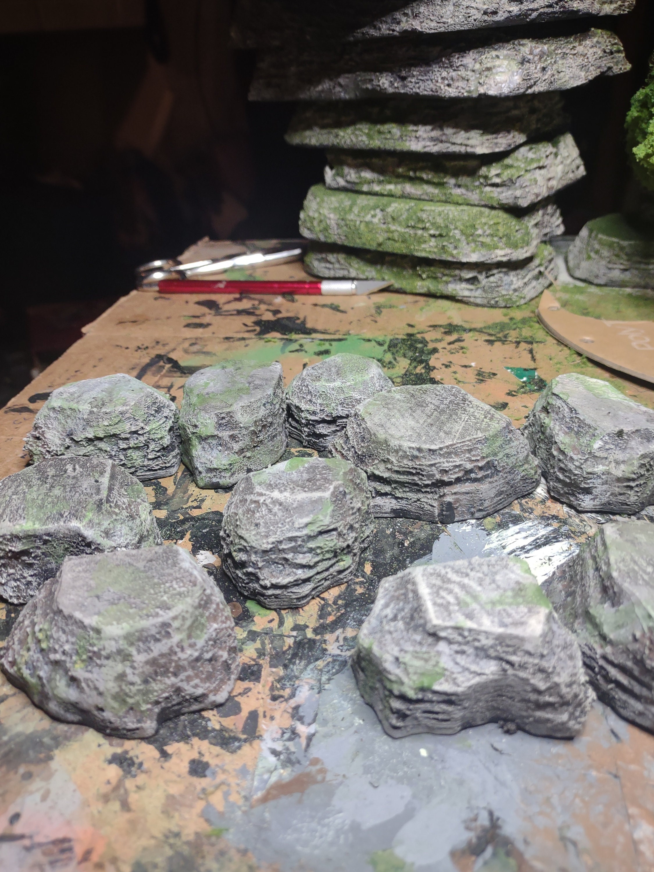 Stackable Boulders, Wargaming Terrain - Etsy