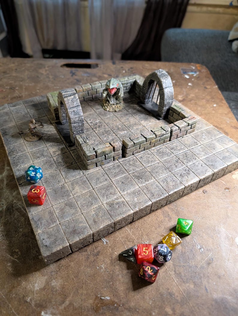 Modular Dungeon Tile Set, 12x12 Terrain - Etsy