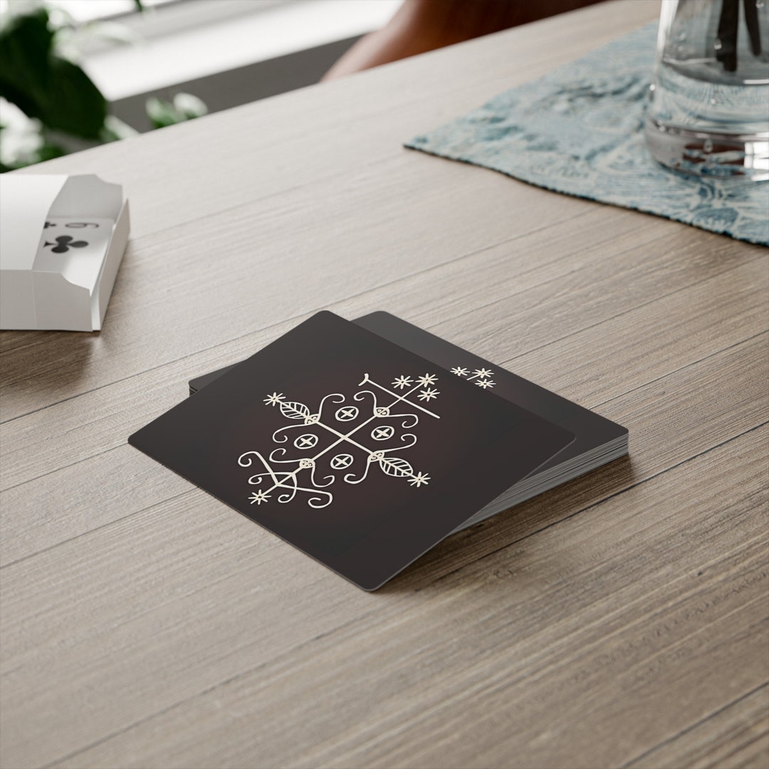 Papa Legba Veve Playing Cards (illustrated) - Etsy