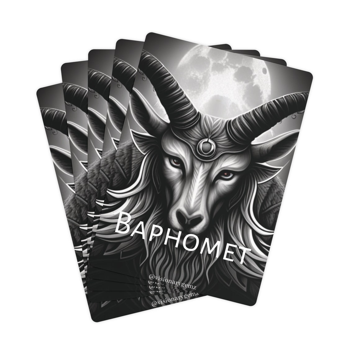 Occult Baphomet Playing Cards - Esoteric Deck for Divination - Etsy
