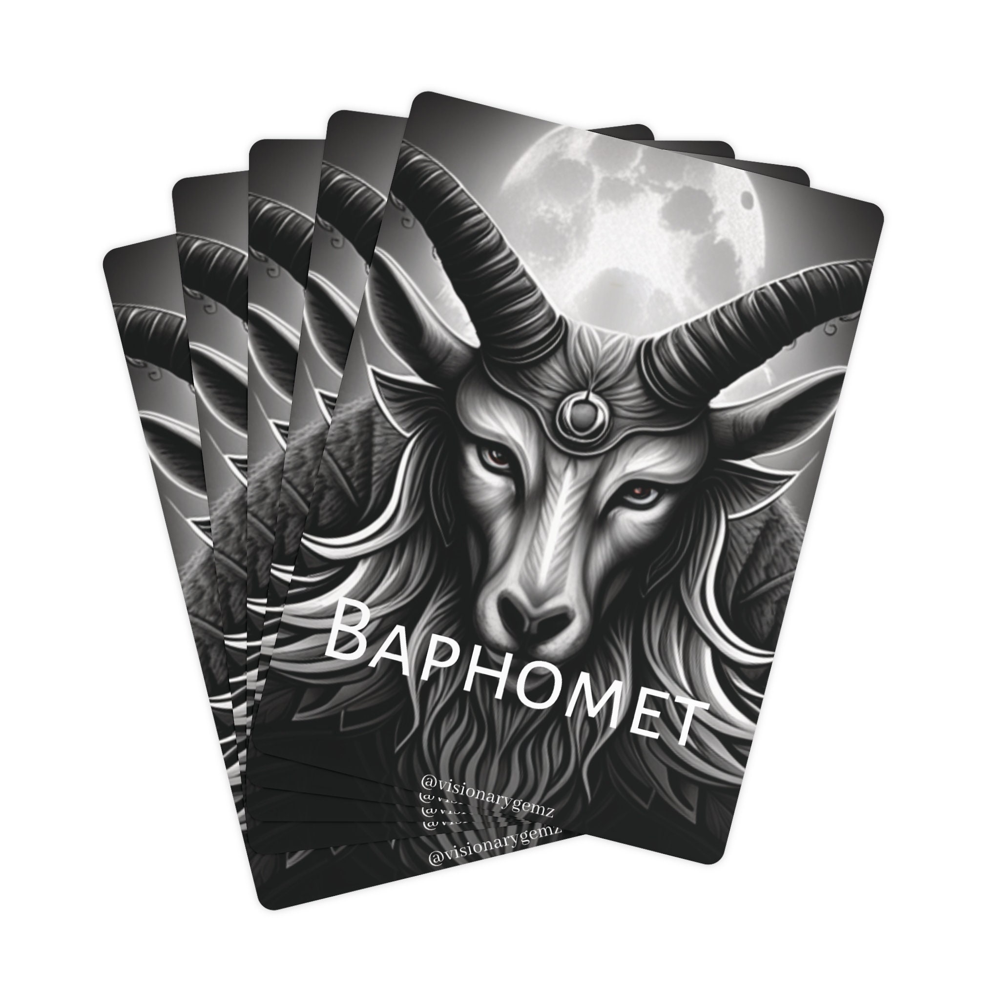 Occult Baphomet Playing Cards - Esoteric Deck for Divination - Etsy
