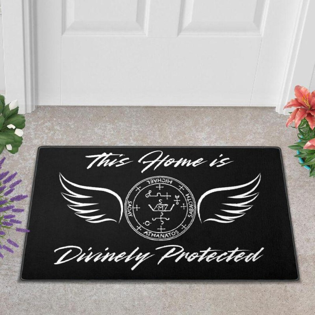 Archangel Michael Sigil Doormat: Spiritual Home Protection Decor - Etsy