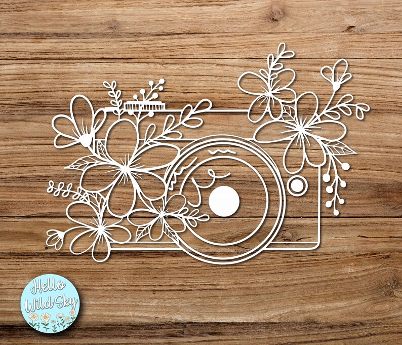 Floral Camera SVG File Camera Svg Camera With Flowers Svg - Etsy