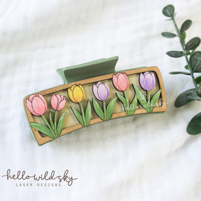 Tulip Hair Clip - Etsy