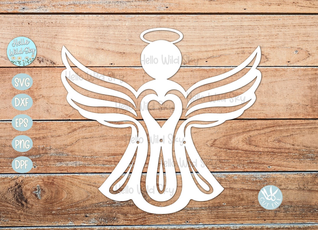 Angel SVG Angel Silhouettes SVG Angel Vector Angel Clipart - Etsy