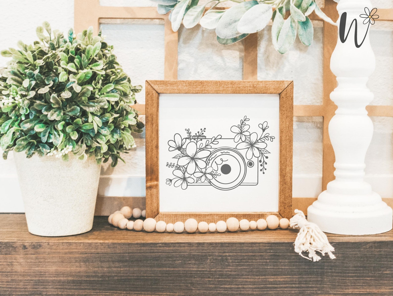 Floral Camera SVG File Camera Svg Camera With Flowers Svg - Etsy