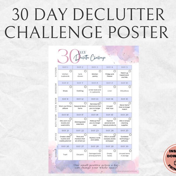 Declutter Planner - Etsy