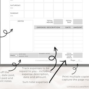 Printable Babysitter Time Sheet Timesheet Tracker for Babysitter Nanny ...