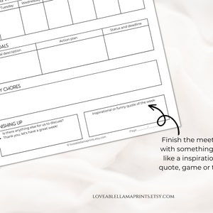 Family Meeting Template Bundle Intentional Parenting to Create Positive ...