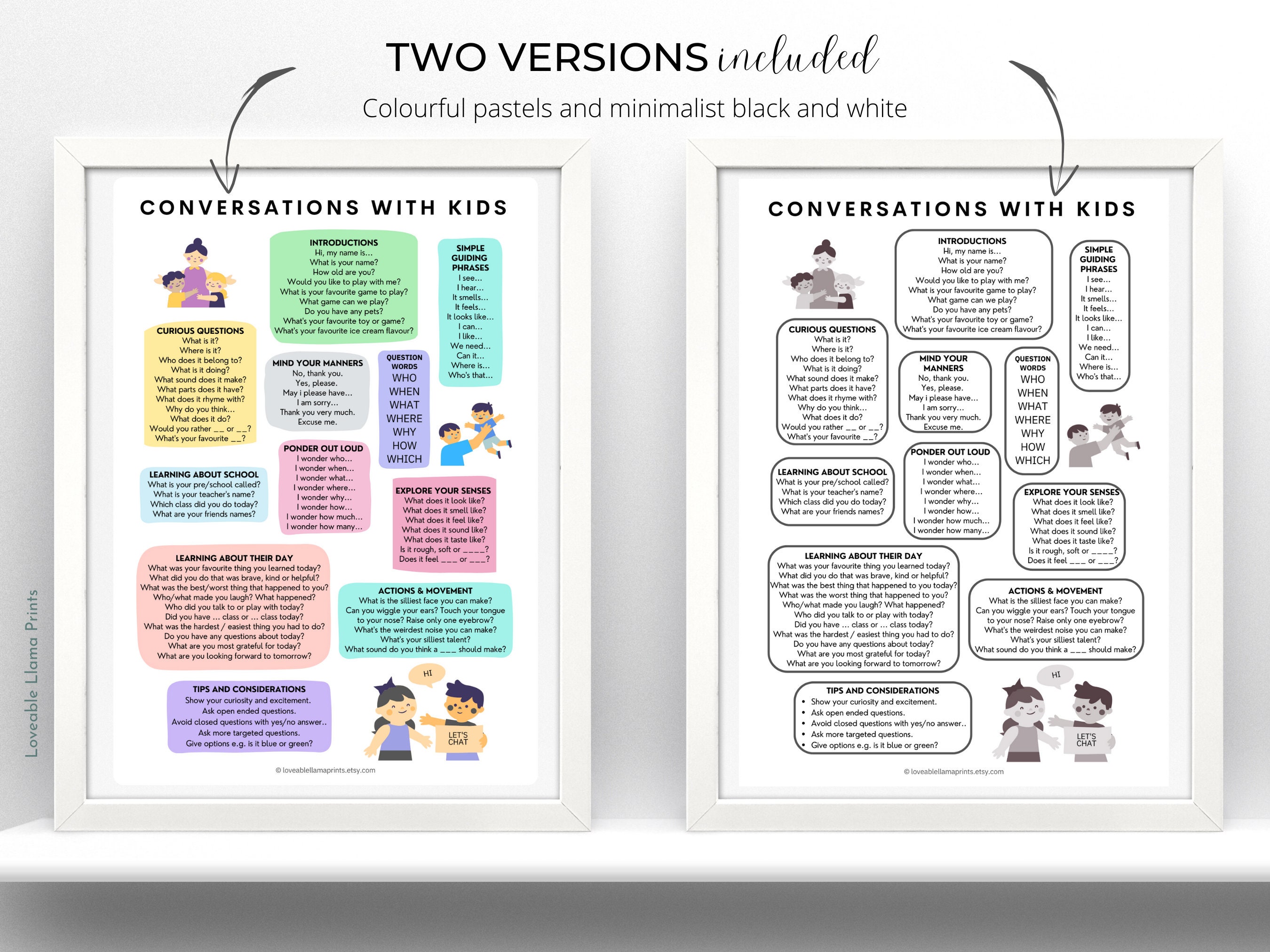 Kids How Was Your Day Printable Children Conversation Starter Parenting ...