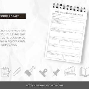 Family Meeting Template Bundle Intentional Parenting to Create Positive ...