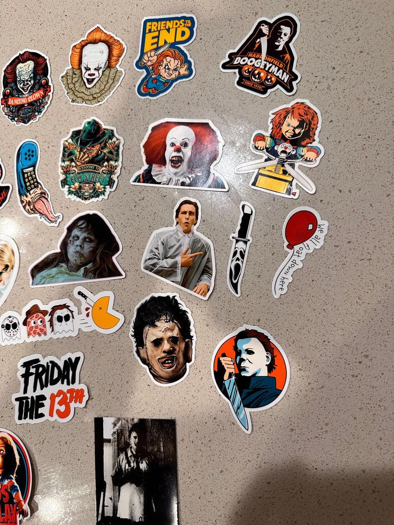 Horror Movie Sticker Pack - Etsy