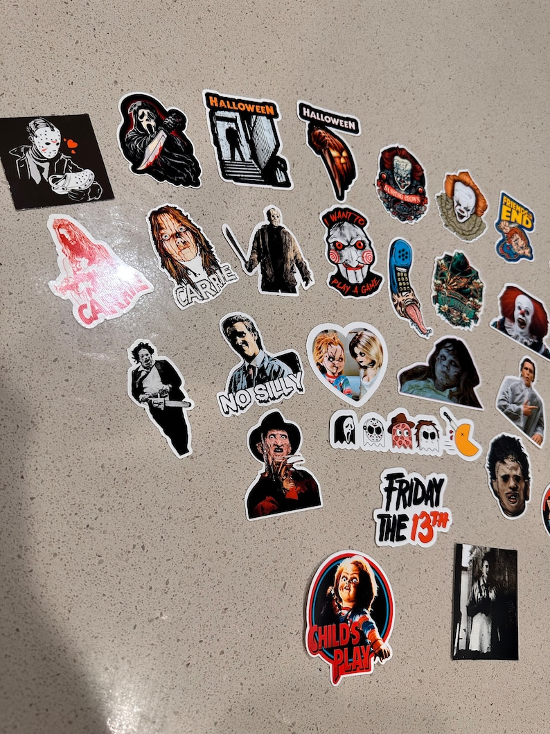 Horror Movie Sticker Pack - Etsy