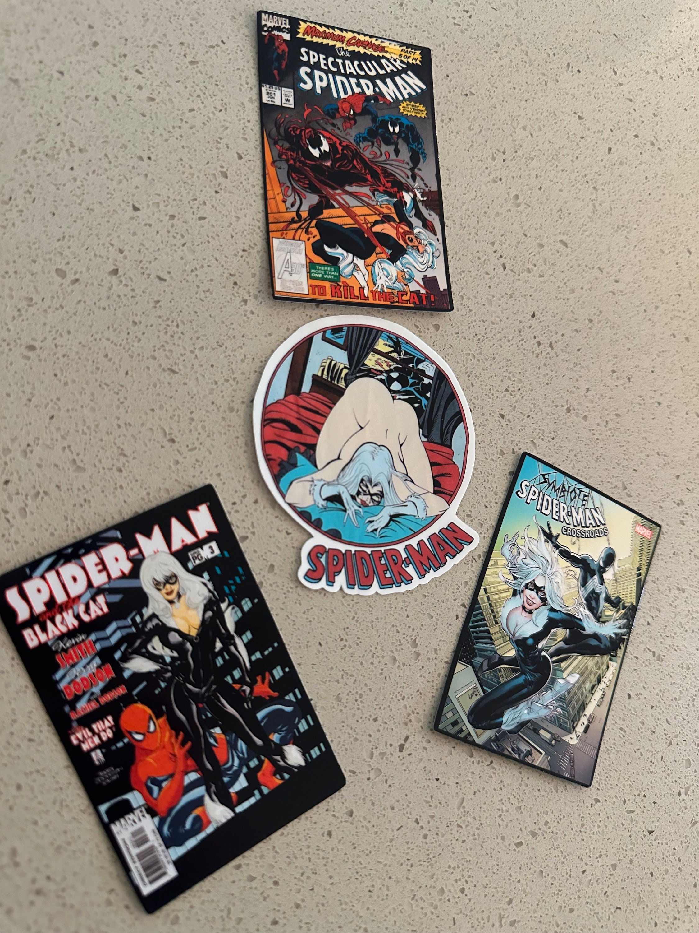 Spiderman Black Cat Stickers - Etsy